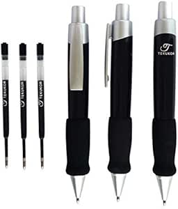 Tekukor Wide Body Ballpoint Pen 3+3 - Medium Black Ink Lightweight XXL ...