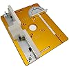 Aluminum Router Table Insert Plate W/Miter Gauge for Woodworking ...