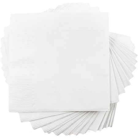 Amazon.com: 600 Pack Cocktail Napkins Paper - 3-Ply Quality White ...
