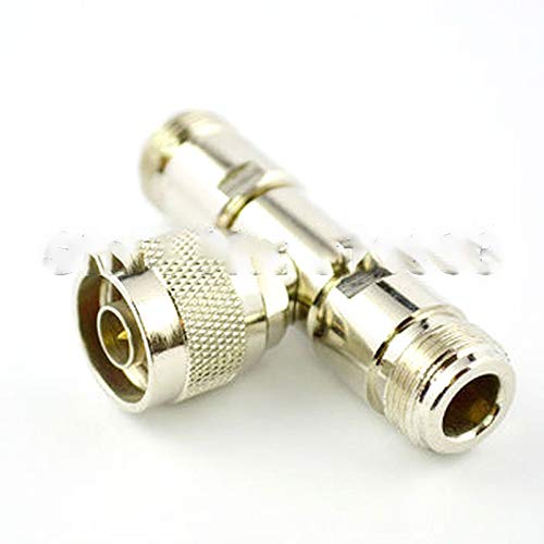 RF Adapter N Type N Male Plug to 2 N Female Jack 3 Way T Type Long ...
