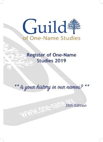 Buy Register of One-Name Studies Book Online at Low Prices in India ...