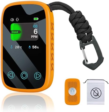 Chtoocy Portable Carbon Monoxide Detector for Travel, 120H Battery Safe ...