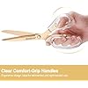 Amazon.com: SCAIKTIG Acrylic Scissors Set, Office Scissors for Desk ...
