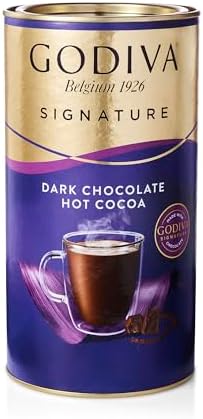 Amazon.com : Godiva Chocolatier Premium Dark Chocolate Hot Cocoa Mix ...