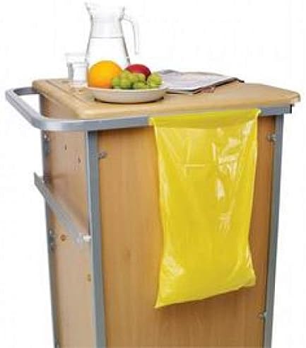 Premier Yellow Bedside Polythene Clinical Disposable Locker Waste Bags ...