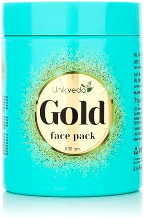 UNIKVEDA Gold Face Pack skin brightening, tightening, improve your skin ...