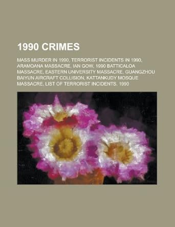 1990 Crimes: Aramoana Massacre, Rifaat El-Mahgoub, Kazem Rajavi, Gmac ...