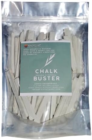 Chalk Buster 100% Natural Pure & Organic white pencils Dustless Safe ...