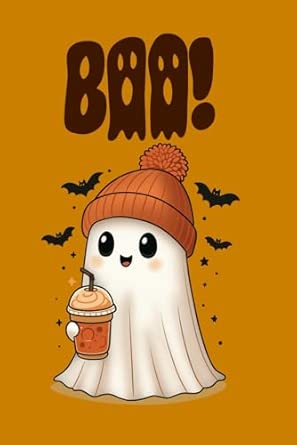 Amazon.com: Spooky Cute Ghost Notebook – 6x9 Inch | 100 Blank Pages ...