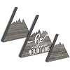 Amazon.com: Riverside Rustics Hanging or Standing Wooden Mountain Decor ...