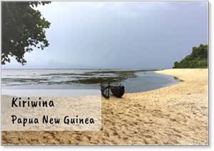 Amazon.com: Canoe on The Beach in Kiriwina, Papua New Guinea., Fridge ...