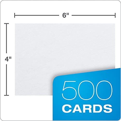 Snapklik.com : Oxford Index Cards, 500 Pack, 4x6 Index Cards, Blank On ...