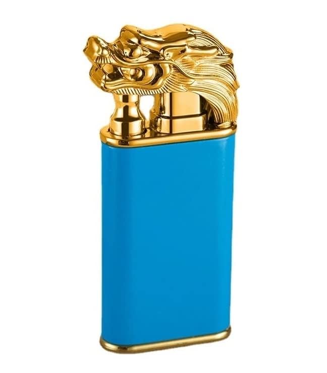 SV Entertainment New Dragon Double Flame Lighter Metal Blue Flame ...