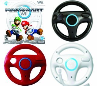 Amazon.com: Nintendo Mario Kart with Original Wheel and Extra Red and ...