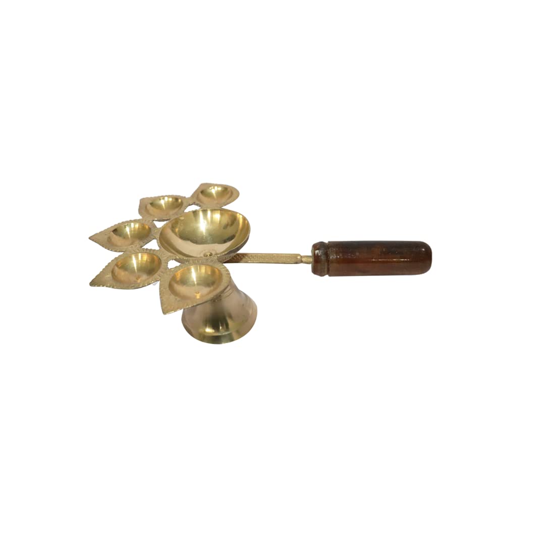 Devki Oil Lamp Brass Diya Indian Puja Diya Aarti Lamp | Desertcart KUWAIT