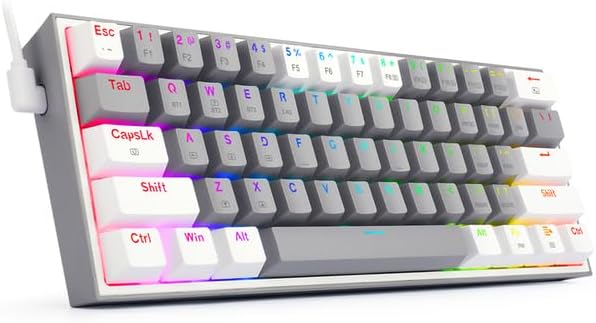 Redragons 60% Wireless RGB Mechanical Keyboard 5.0 BT2.4 Ghz/Wired ...
