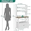 Amazon.com - YITAHOME White Microwave Stand Bakers Rack Cabinet ...