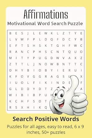 Affirmations: Motivational Word Search Puzzle: Lewis, jv: 9798282758320 ...