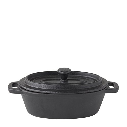 Utopia Cast Iron & Boards, MH1510-000000-B01006, Small Oval Casserole 5 ...
