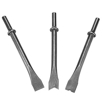 3 Pieces Air Hammer Chisel Set Extra Long Round Shank Pneumatic Hammer ...