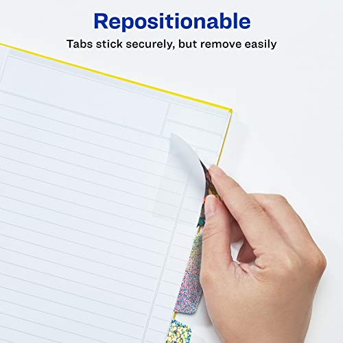 Avery Multi-Use Ultra Tabs, 2" x 1.5", Holographic Iridescent - Want It All