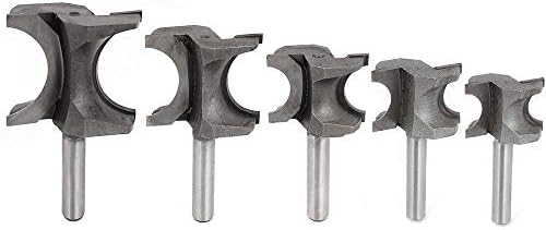 APLUS Edge Beading Bits, Half Round Bearing Bullnose Router Bit Set, 1/ ...