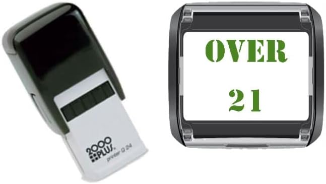 Amazon.com : Handy Stamps Over 21 Self Inking Stamp | Hand Stamps for ...
