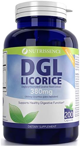 Amazon.com: DGL Licorice 380mg 200 Capsules - Deglycyrrhizinated ...