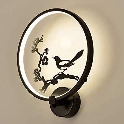 Tripping Elegant Bird Design LED Wall Lamp: 3-in-1 Light Color (White, Warm, Cool White), 10W ...
