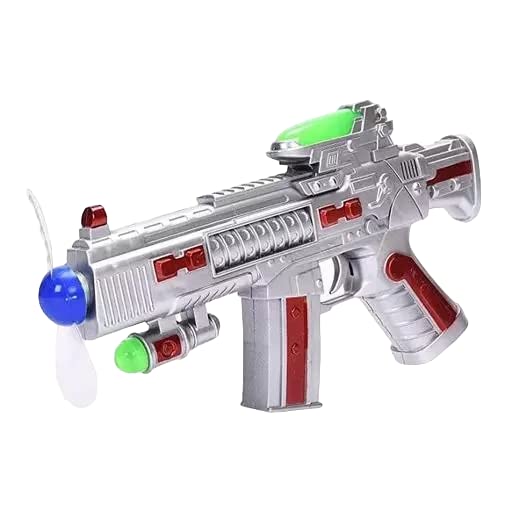 Gooyo Battery Operated Space Gun Toy with Rotatable LED Fan | Dynamic ...
