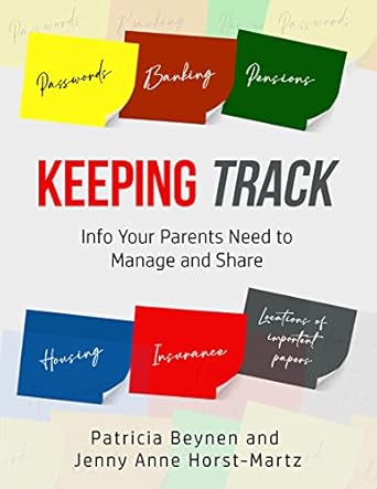 Amazon.com: Keeping Track: Info Your Parents Need to Manage and Share ...