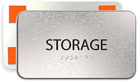 Amazon.com : Storage Room Sign for Business - Office Signs, Aluminum ...