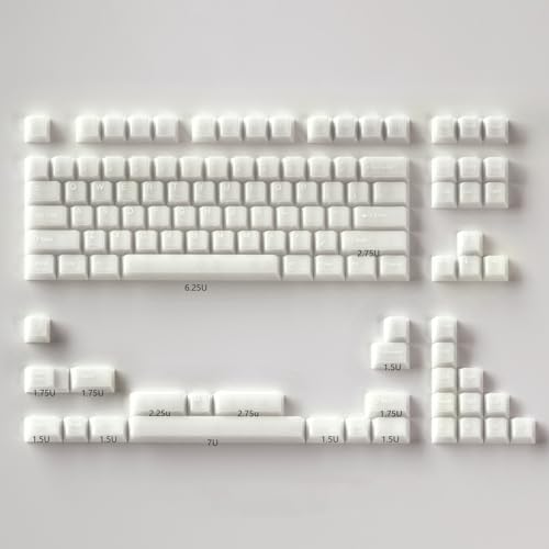 Amazon.com: Gliging White Jade PBT Keycaps, 113 Keys Cherry Profile ...