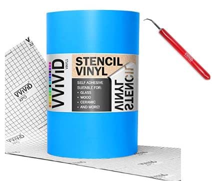 Amazon.com: VViViD Blue Stencil Vinyl Masking Film with Anti-Bleed ...