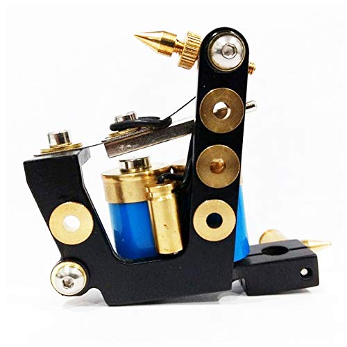 Tattoo Gizmo Blue & Golden Bullet 10 Wrap Tattoo Coil Machine ...