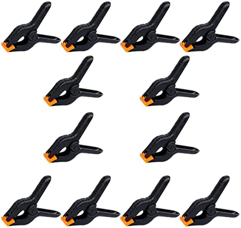 GSHWXD [12PCS] 3.5 inch professional plastic small spring clamp ...
