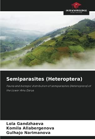 Semiparasites (Heteroptera): Fauna and biotopic distribution of ...