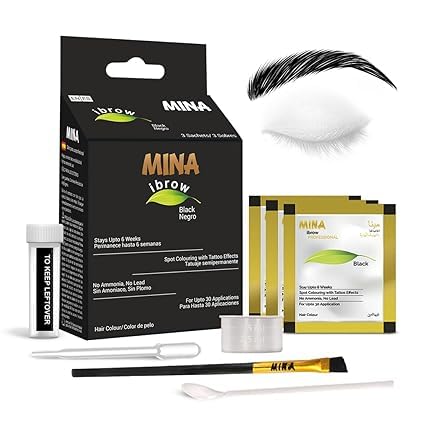 Amazon.com : KD Mina ibrow Henna Hair Color Black|Long Lasting Natural ...