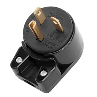 Nema 5-20P DIY Plug, Rewirable 20A 125V Plug, 90 Degree Right Angle 5 ...