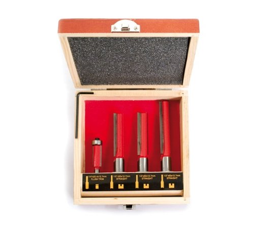 4PC TCT KITCHEN ROUTER WORKTOP BIT SET TOOLS KIT NEW : Amazon.co.uk ...