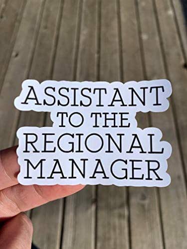 Amazon.com: Assistant To The Regional Manager Sticker, Laptop Sticker ...