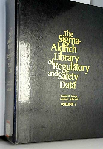 Buy Sigma-Aldrich Library of Regulatory and Safety Data/S5777 Book ...