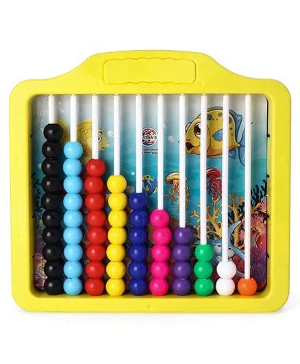 Buy Educational 2 in 1 Learn to Count Slate & Abacus - Yellow Online at ...