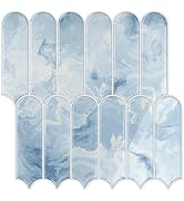 VEELIKE Fish Scale Backsplash Tile Peel and Stick Pink Mermaid Tile ...