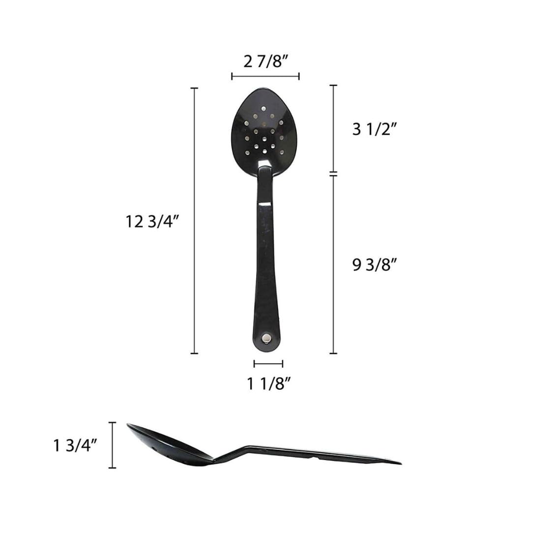 Snapklik.com : 13-Inch Perforated Serving Spoon Polycarbonate Black ...