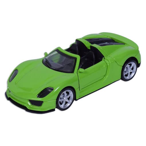 Road Burner Diecast Metal Racers Pull Back car Openable Door (Green ...