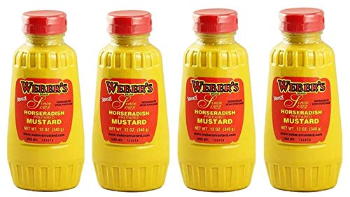 Amazon.com : Weber's Horseradish Mustard (12oz, 4 Pack) : Grocery ...