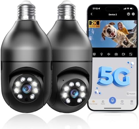 Amazon.com : STARSCOPE Sentinel Camera Bulb - 360 HD Video Night Vision ...
