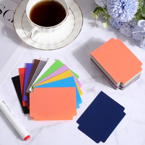 CRASPIRE 72sheets 12 Colors Trading Card Dividers 2.75 x 3.8 Inch Card ...
