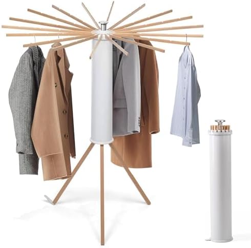 Rigwarl Octopus Clothes Drying Rack, Space Saving Foldable, 360 Degree ...